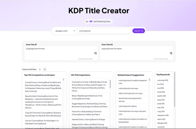 Tools - Self Publishing Titans